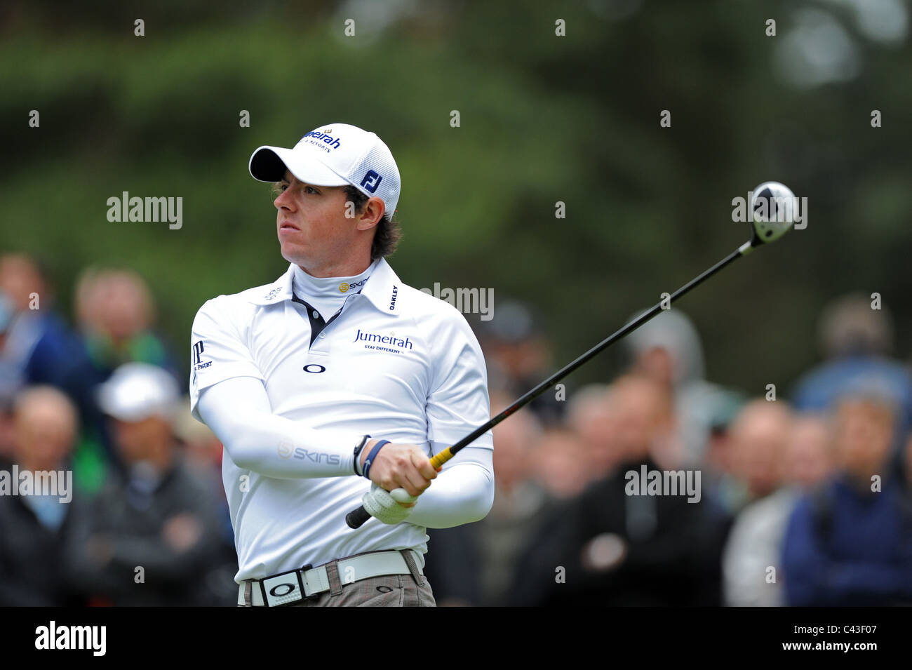 Professional Golfer Rory MciLroy plays a shot Stock Photo - Alamy