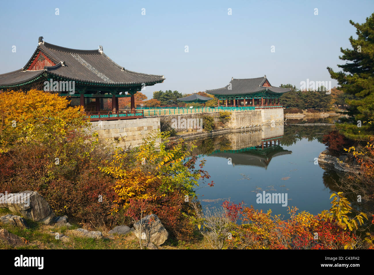 Asia, Korea, Gyeongju, Kyongju, Anapji Pond, Anapji, UNESCO, UNESCO ...