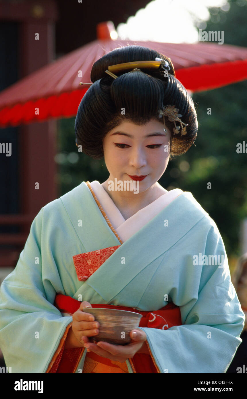 Apprentice, Asia, Ceremony, Geisha, Holiday, Honshu, Japan, Landmark ...