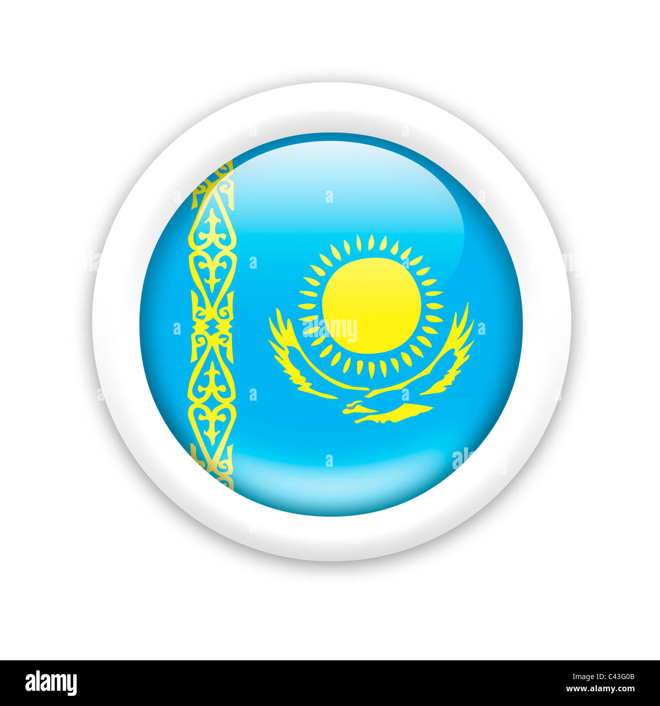 Flag of Kazakhstan Stock Photo - Alamy