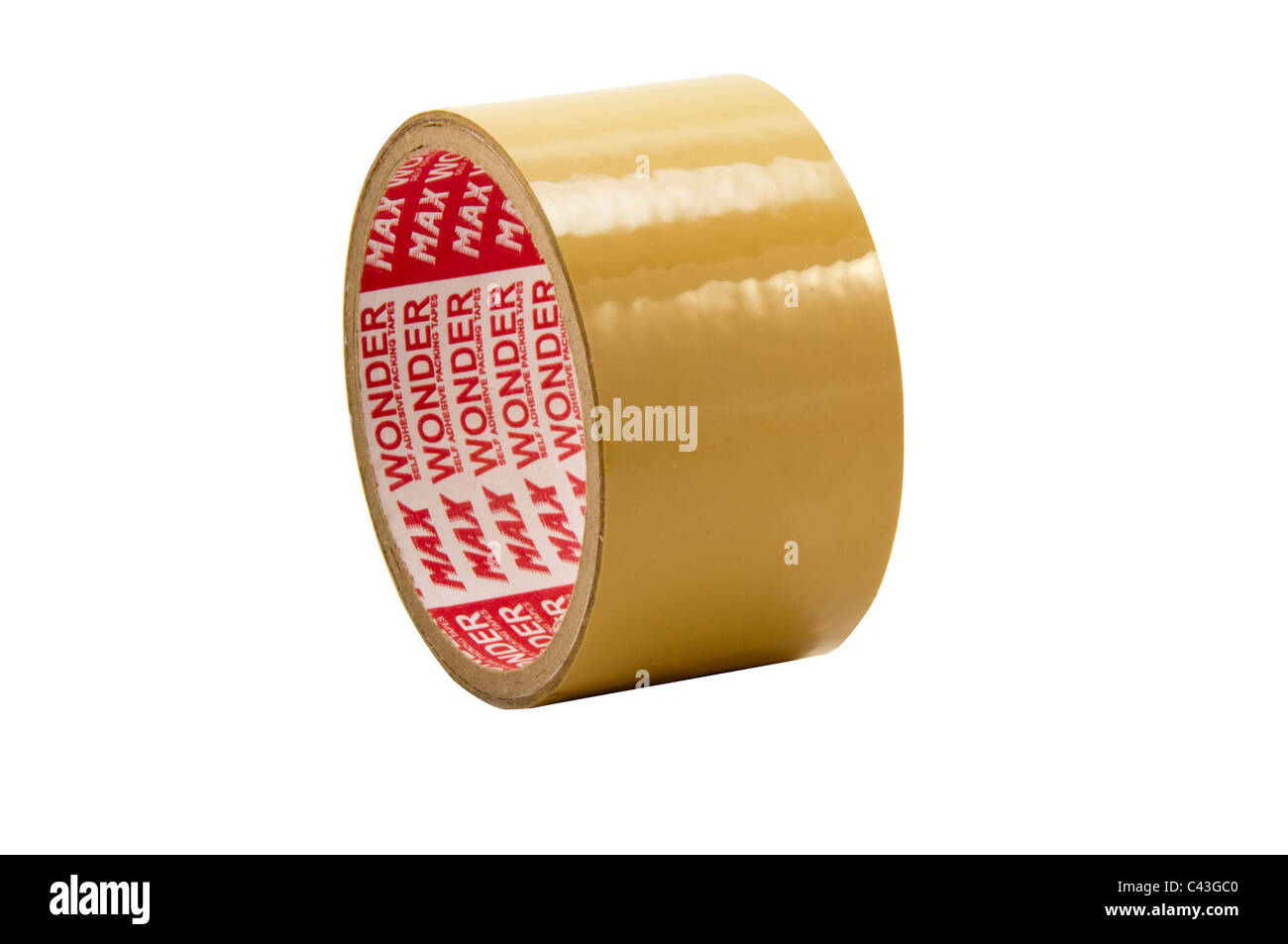Brown parcel tape in white background, cutout Stock Photo - Alamy