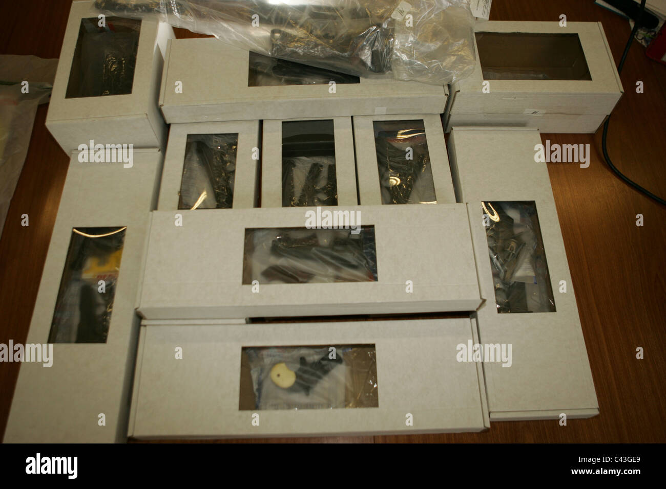 PSNI (Police Service of Northern Ireland) display weapons in forensics ...