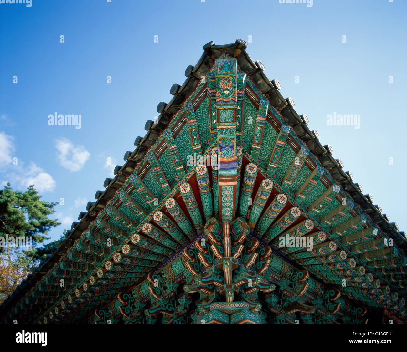 Asia, Holiday, Kyongju, Landmark, Pulguksa, Roof, South Korea, Korea ...