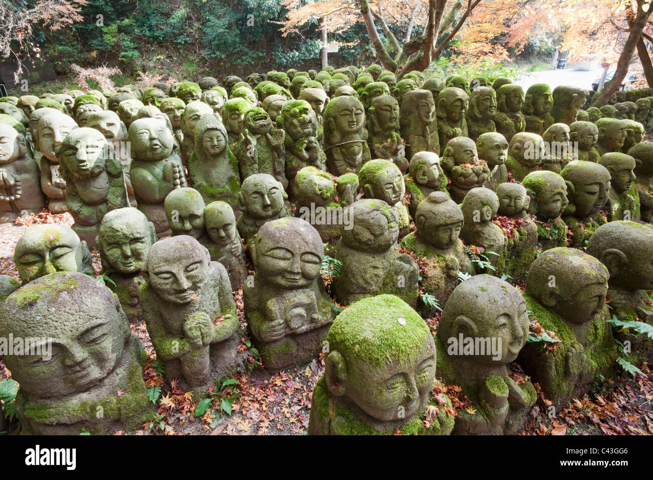 Asia, Japan, Honshu, Kyoto, Arashiyama, Otagi Nembutsu-ji Temple ...