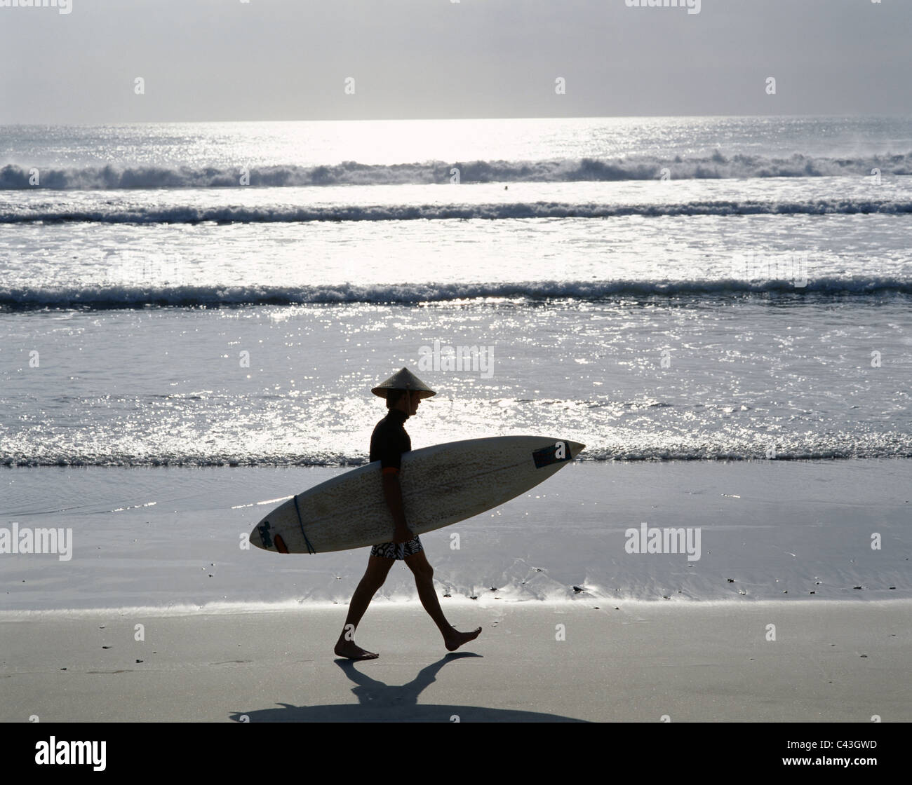 Bali, Asia, Beach, Holiday, Indonesia, Kuta, Landmark, Sunset, Surfer ...