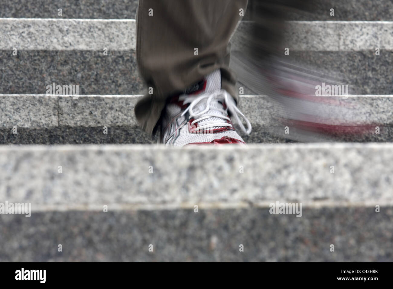 Feet walking down stairs hi-res stock photography and images - Alamy
