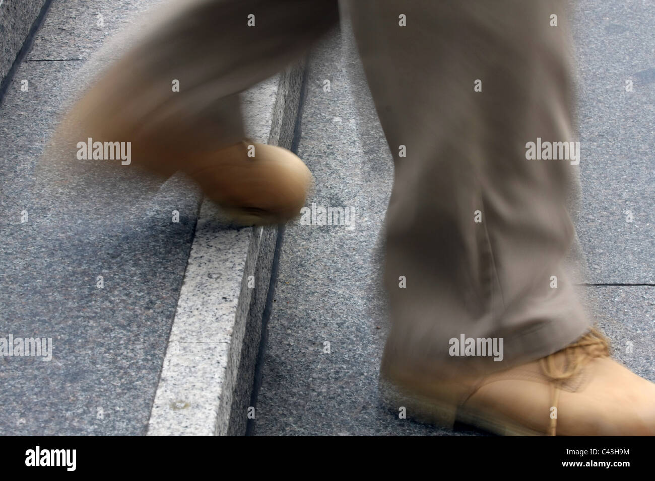 Feet walking down stairs hi-res stock photography and images - Alamy