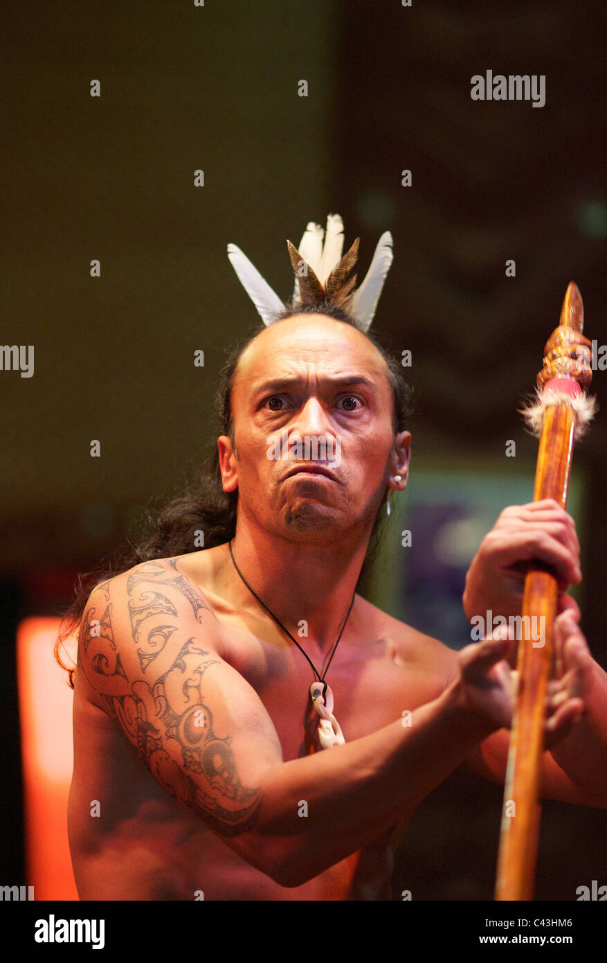 Maori cultural performances hi-res stock photography and images - Alamy