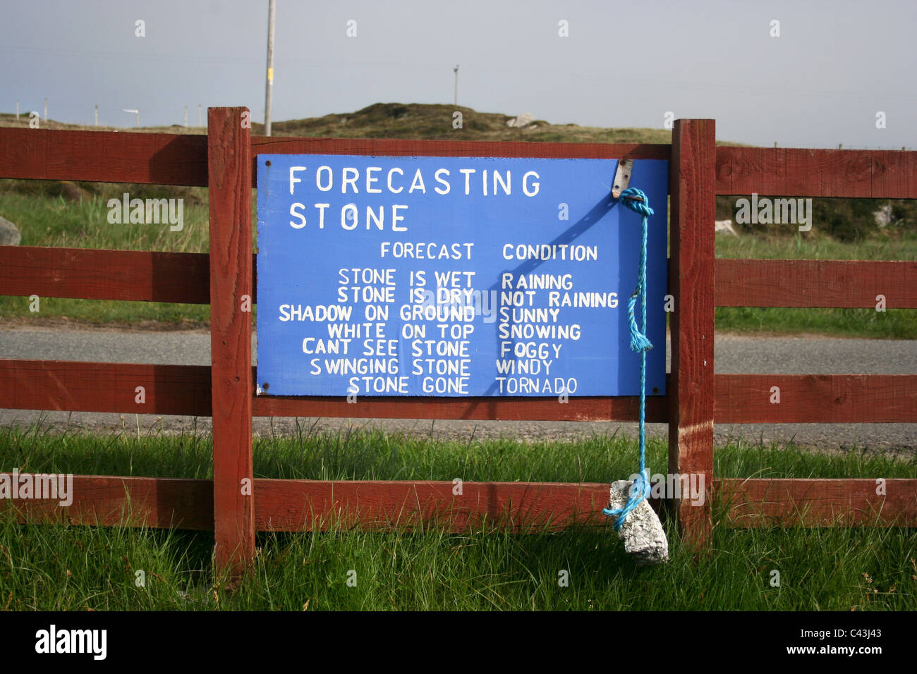 Weather forecasting stone on Berneray in the Outer Hebrides Stock Photo ...