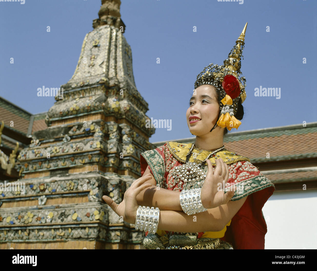 Asia, Bangkok, Costume, Dancing, Girl, Holiday, Landmark, Model, Released, Thailand, Tourism ...