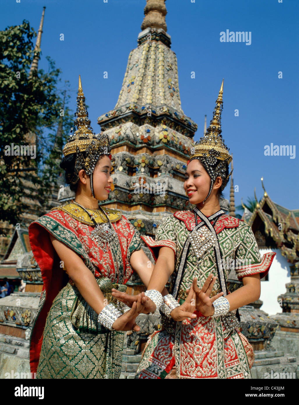 Asia, Bangkok, Costume, Dancing, Girls, Holiday, Landmark, Model ...