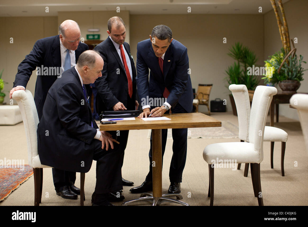 President Barack Obama with Chief of Staff Bill Daley, National ...
