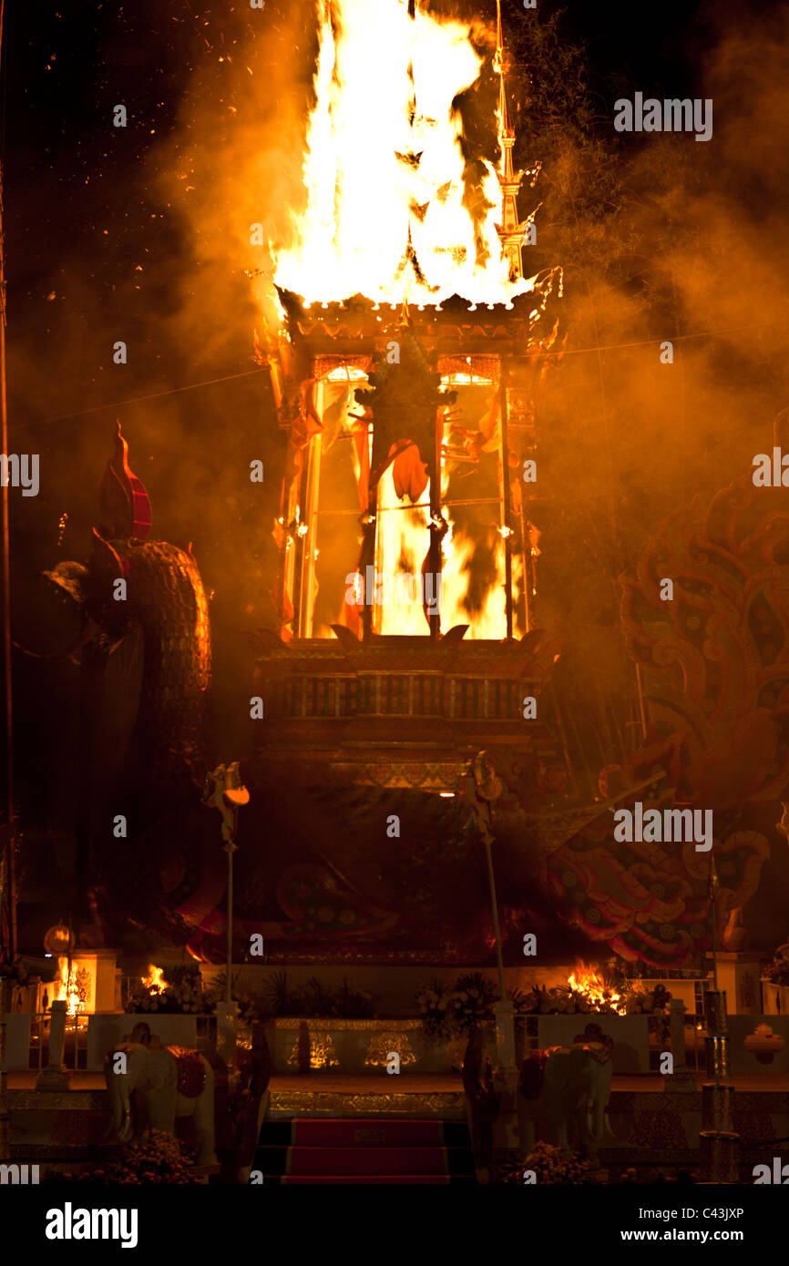 One of great monk Krubakumbun Paphakaro`s cremate in Wat Nasang ...