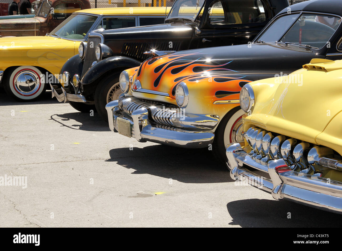 Hot rod cars Stock Photo - Alamy