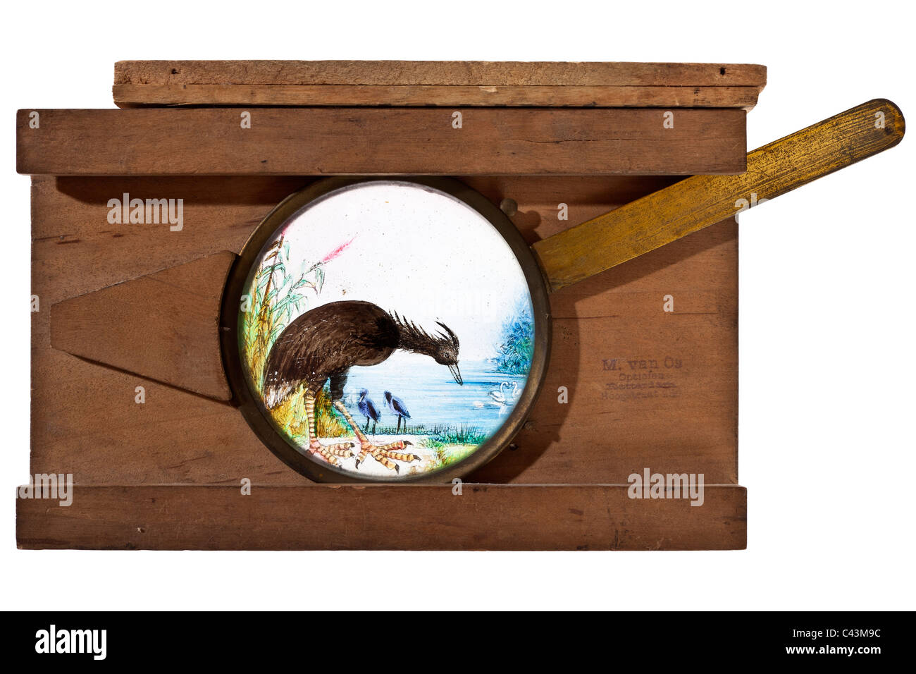 Hand-painted animated magic lantern slide 19th century JMH4935 Stock ...