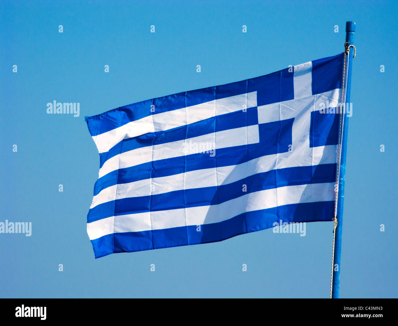 Greek flag hi-res stock photography and images - Alamy