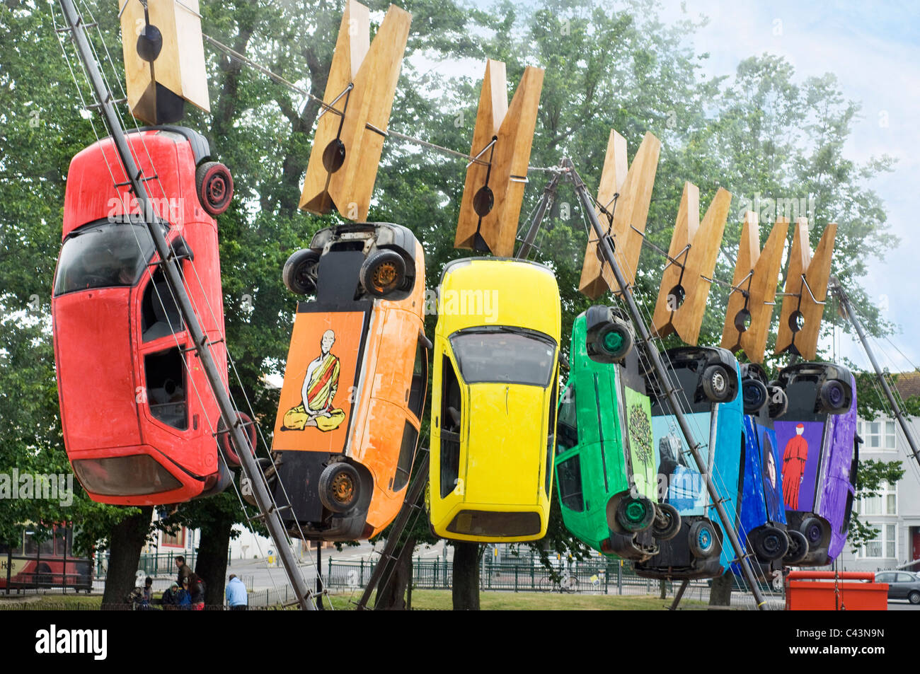 Hanging cars hi-res stock photography and images - Alamy