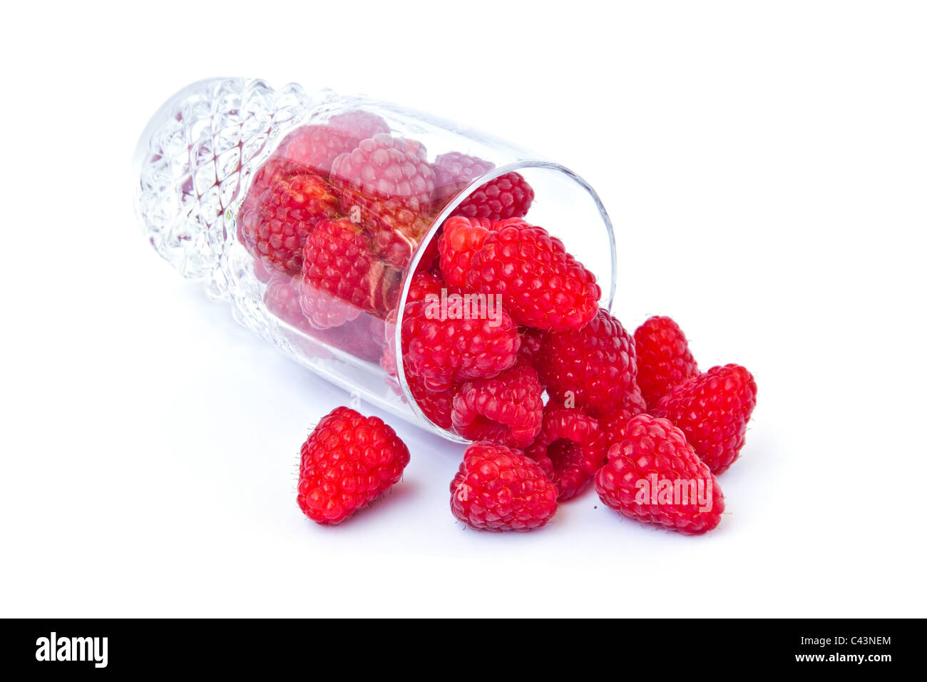 Raspberry isolated on white background Stock Photo - Alamy