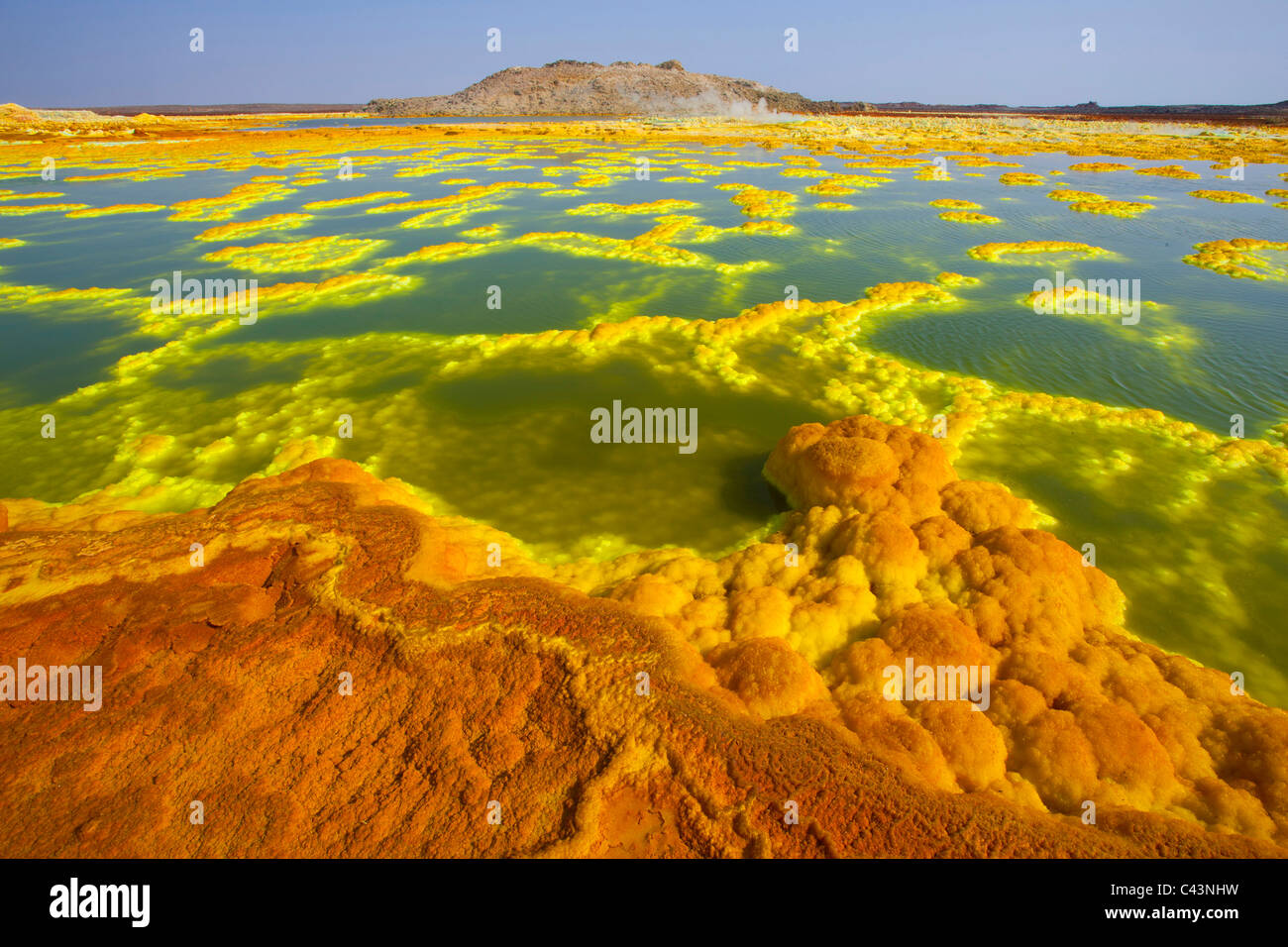 Dallol, Africa, Ethiopia, Afar region, Afgar, Danakil, desert, volcano ...