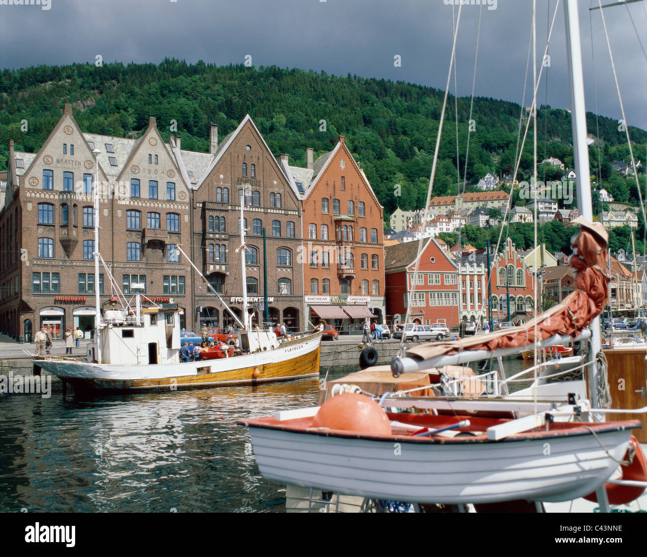 Bergen, Bryggen, Harbour, Holiday, Landmark, Norway, Europe, Tourism ...
