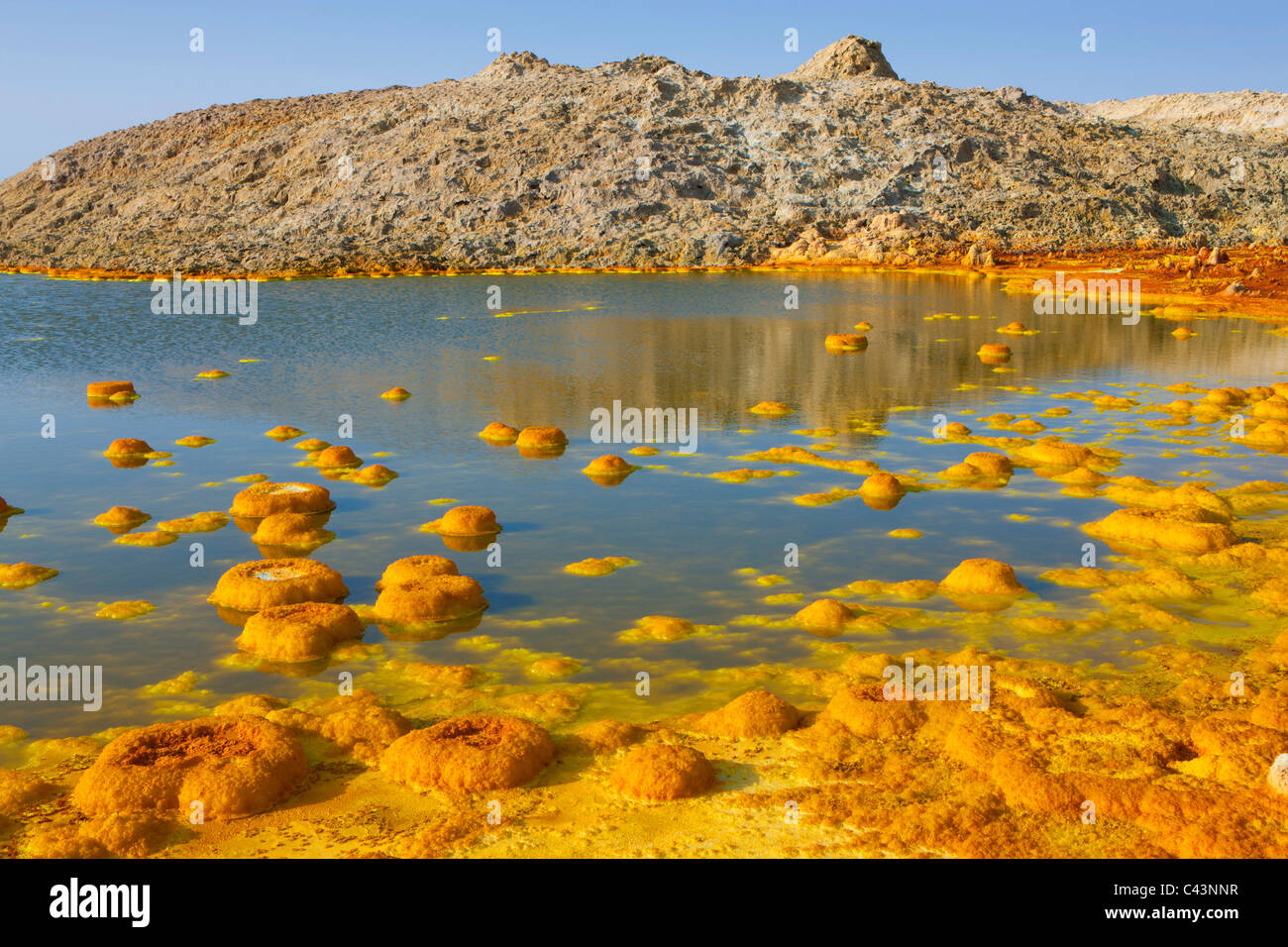 Dallol, Africa, Ethiopia, Afar region, Afgar, Danakil, desert, volcano ...