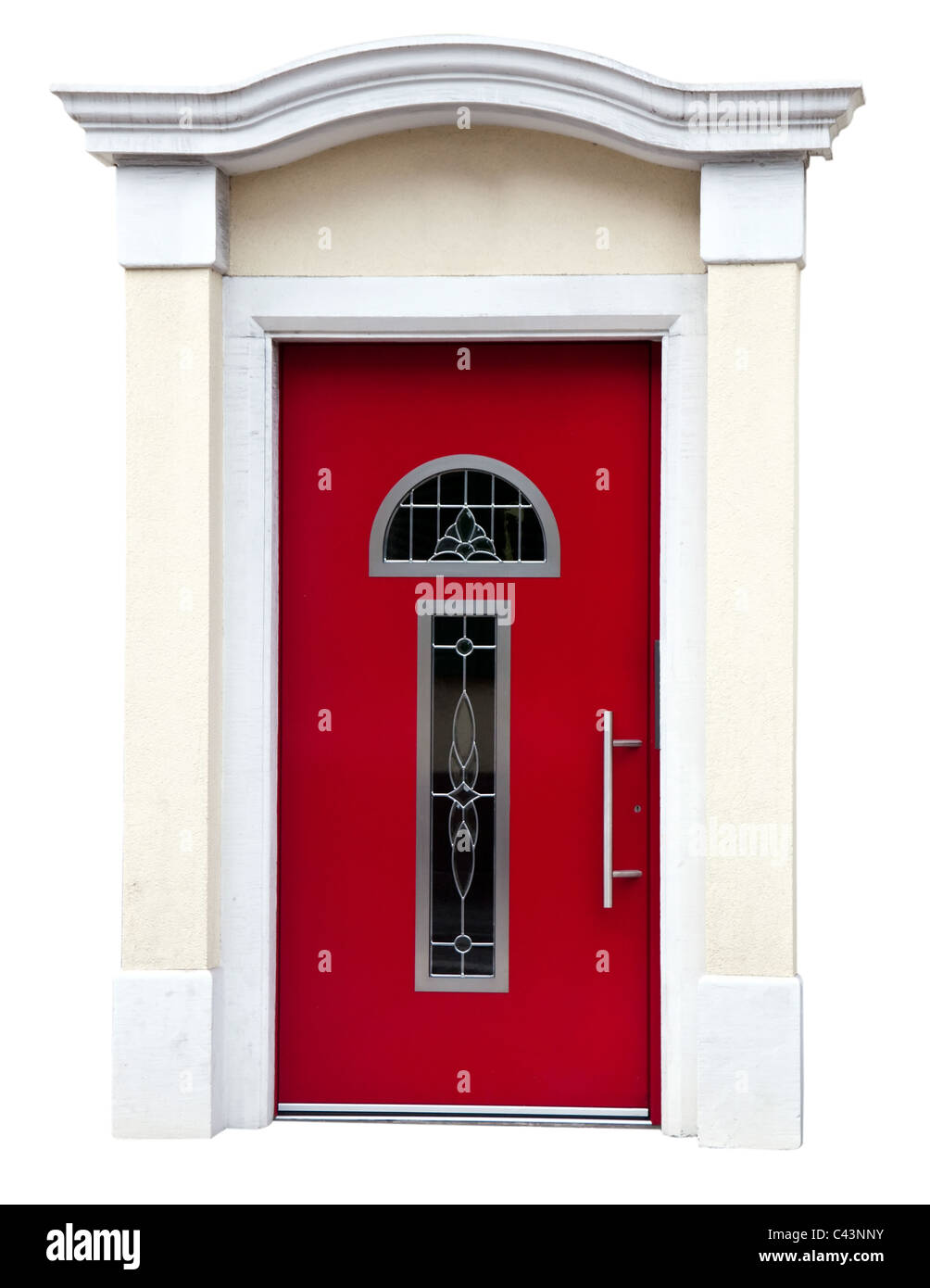 Closeup red door on Cut Out Stock Images & Pictures - Alamy