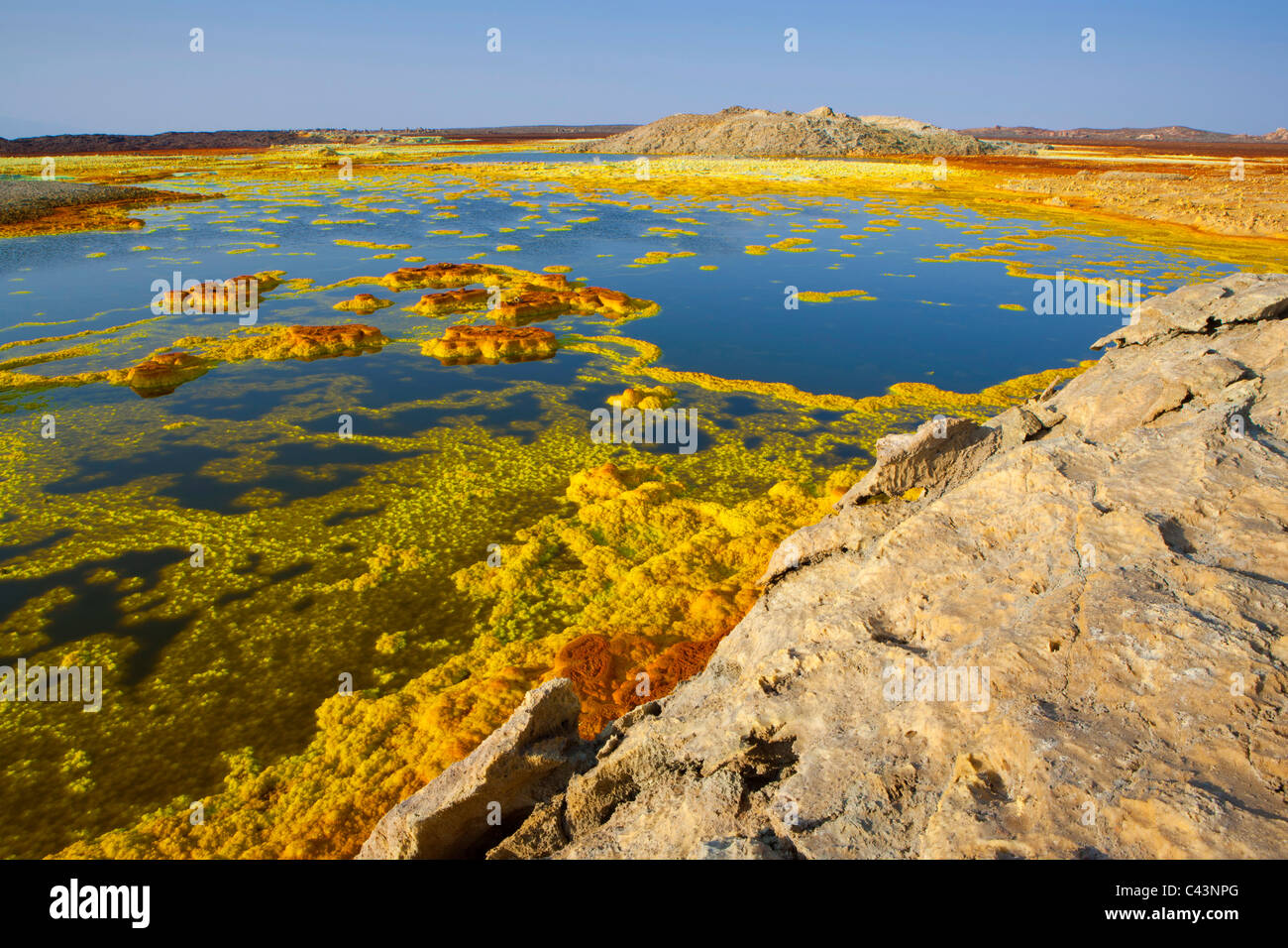 Dallol, Africa, Ethiopia, Afar region, Afgar, Danakil, desert, volcano ...