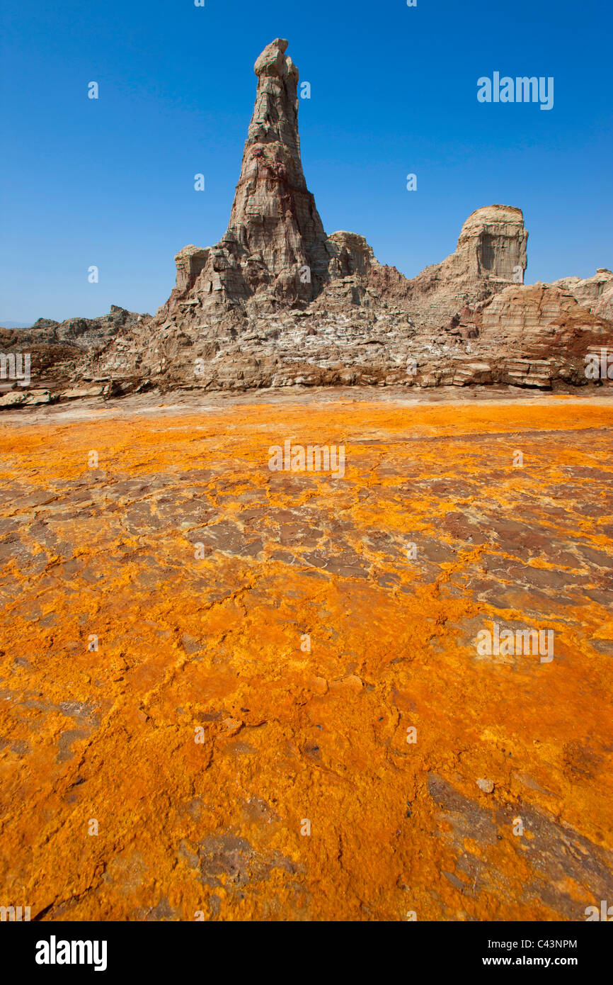 Dallol, Africa, Ethiopia, Afar region, Afgar, Danakil, desert, acid ...