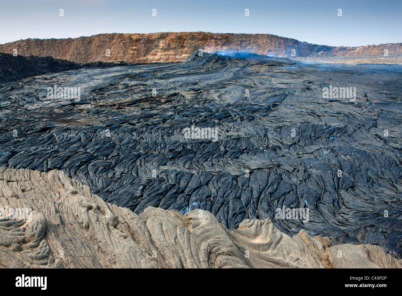 Erta ale, Africa, Ethiopia, Afar region, Afgar, Danakil, desert ...