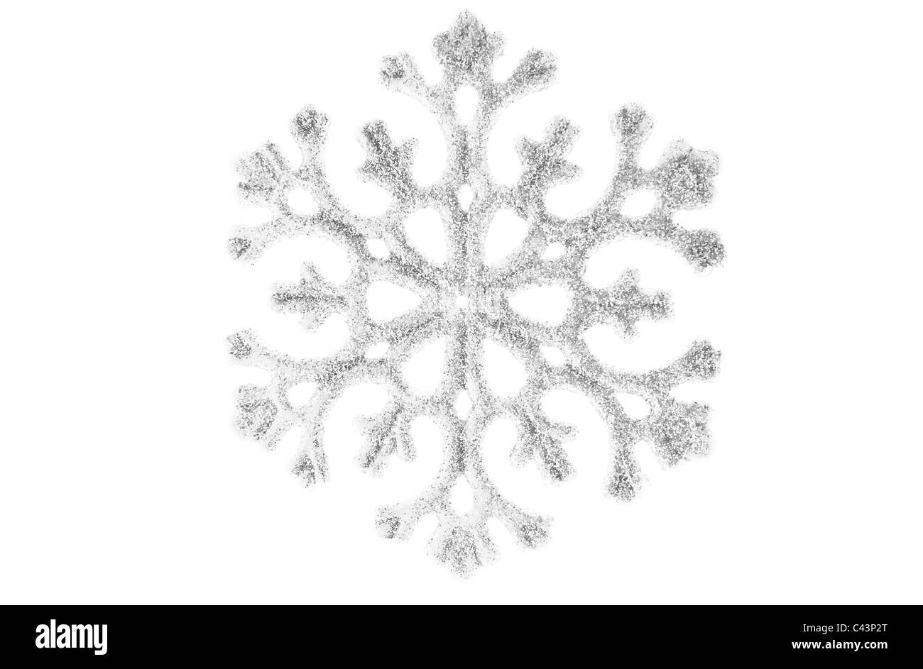 snowflake is on a white background Stock Photo - Alamy