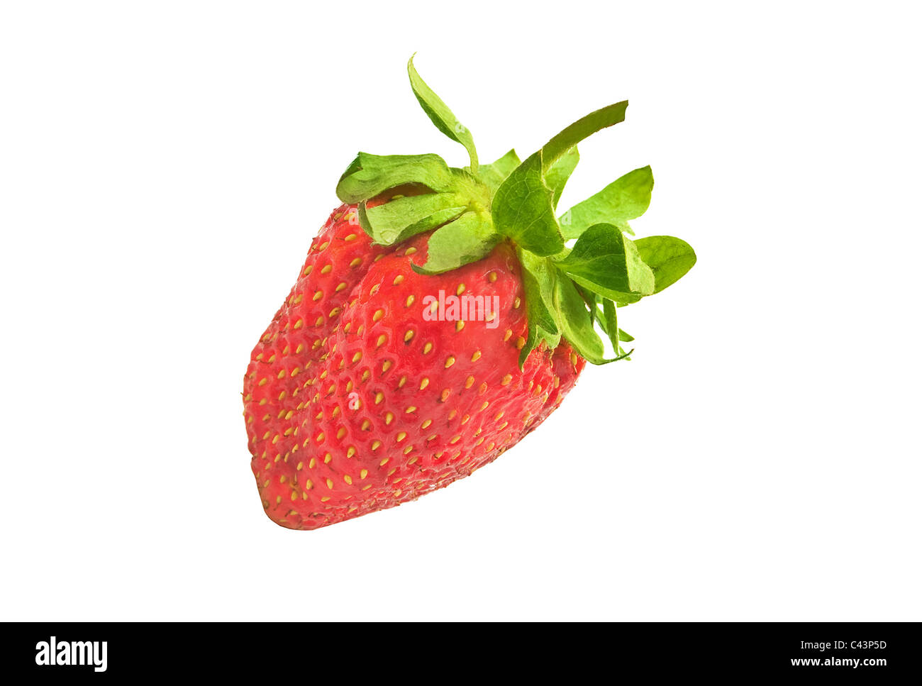 Leaf of strawberry Cut Out Stock Images & Pictures - Alamy