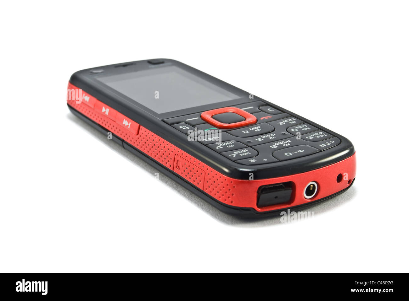 mobile phone is isolated white Stock Photo - Alamy