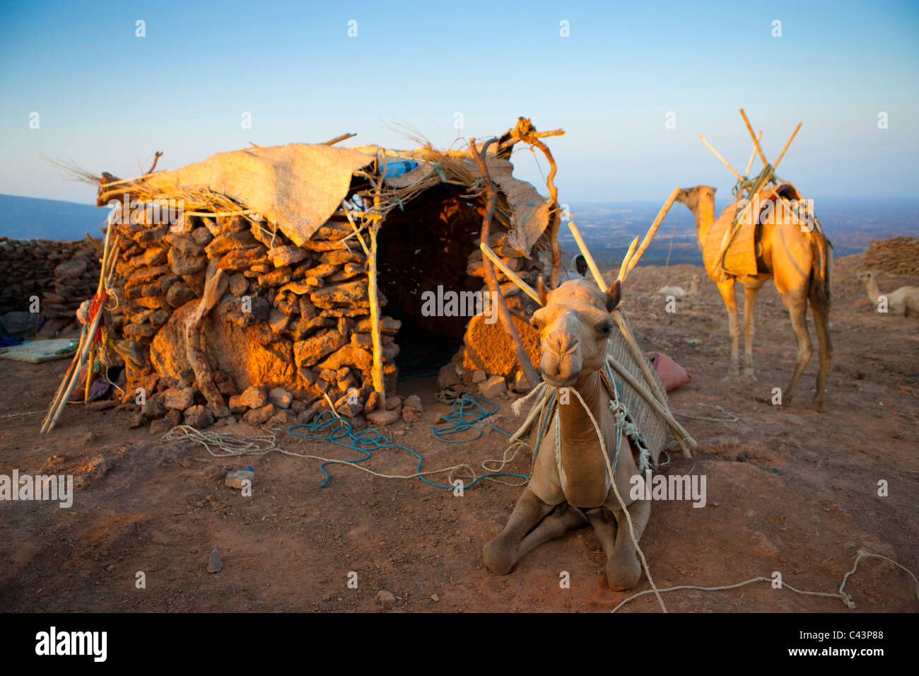 Erta ale, Africa, Ethiopia, Afar region, Afgar, Danakil, desert ...