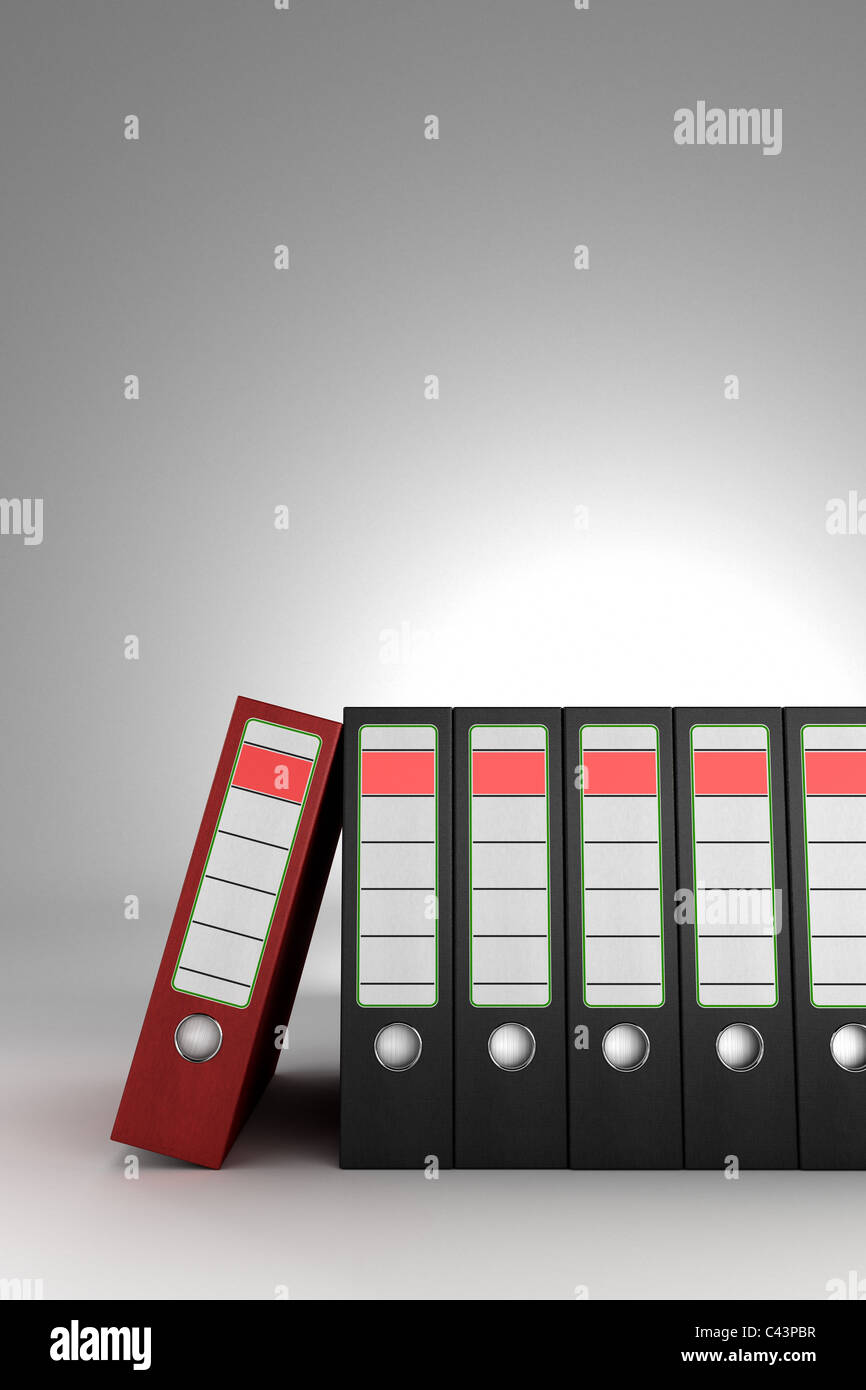 Red ring binder Stock Photo - Alamy