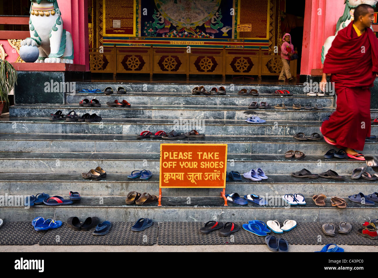 Temple sign board hi-res stock photography and images - Alamy