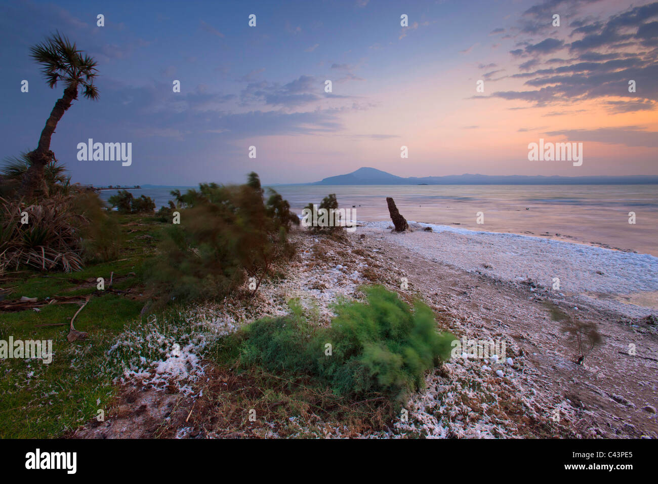 Salt lake, Afrera, Africa, Ethiopia, Afar region, Afgar, lake, salt ...