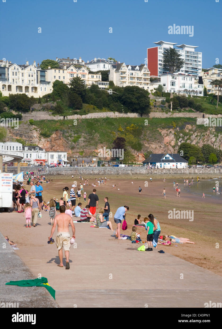 beach at torquay on the devon Riviera Stock Photo - Alamy