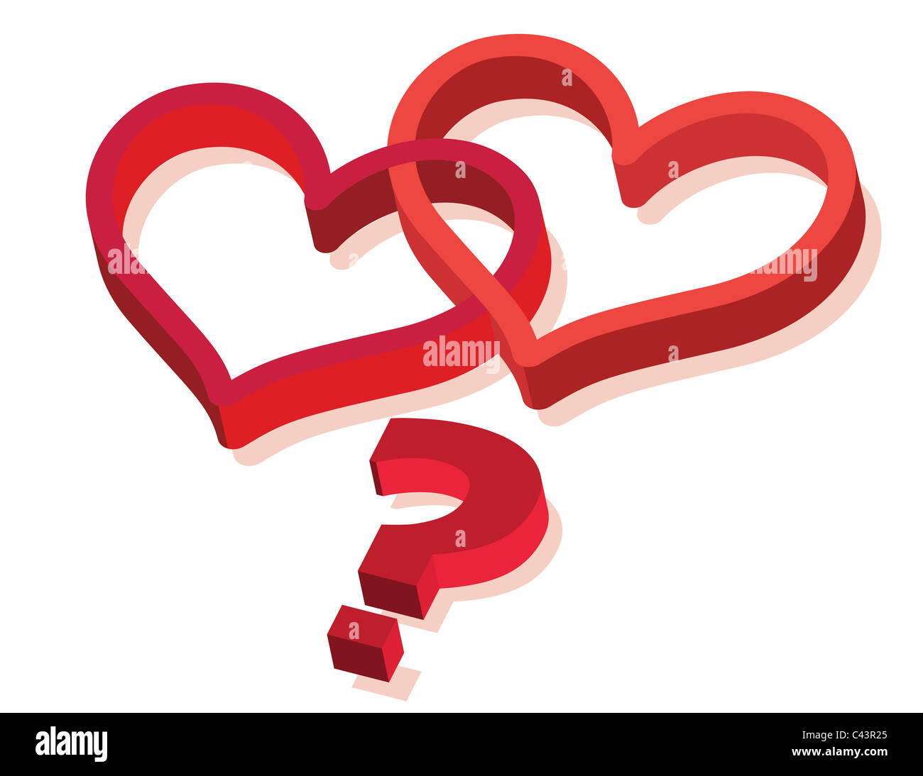 Love question mark Cut Out Stock Images & Pictures - Alamy