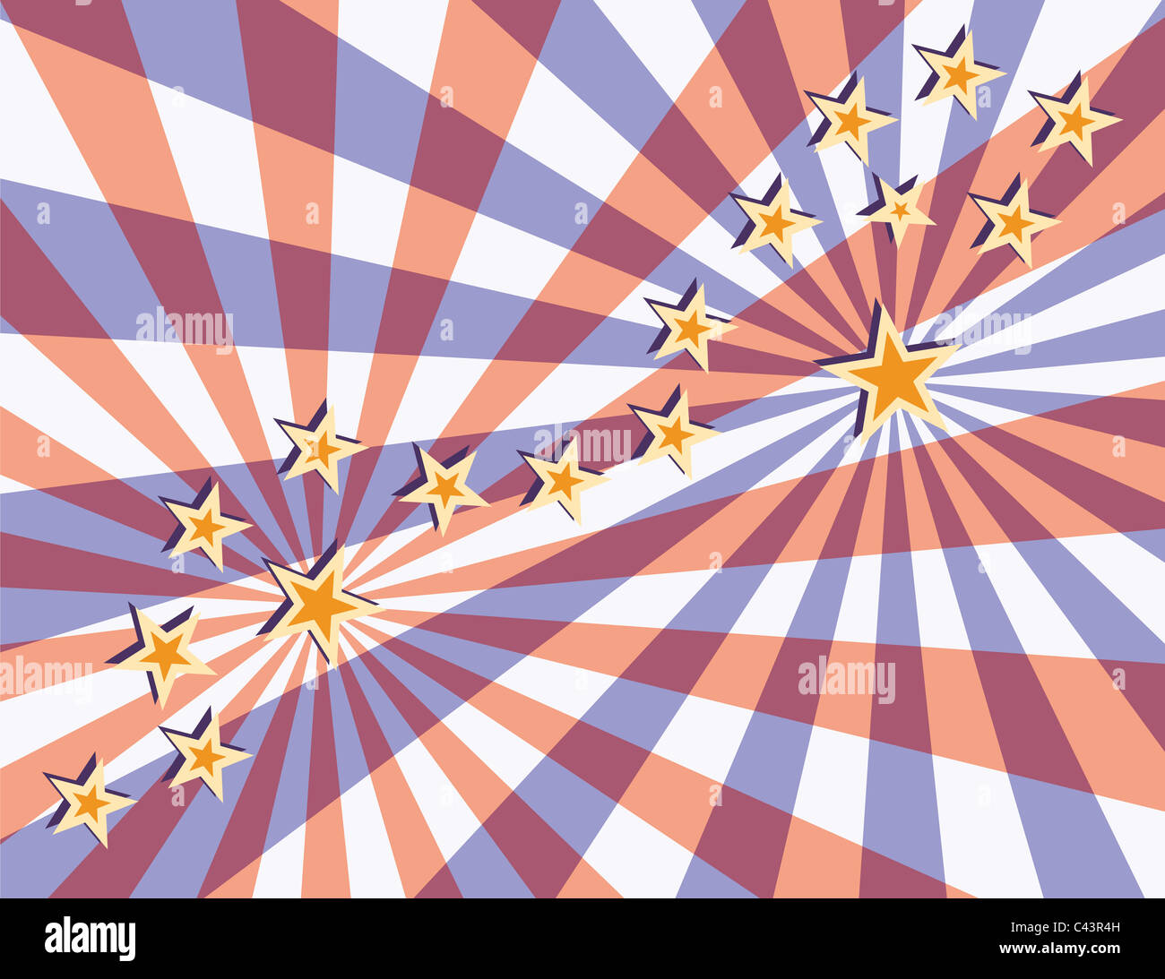 Star tail on beams background Stock Photo - Alamy