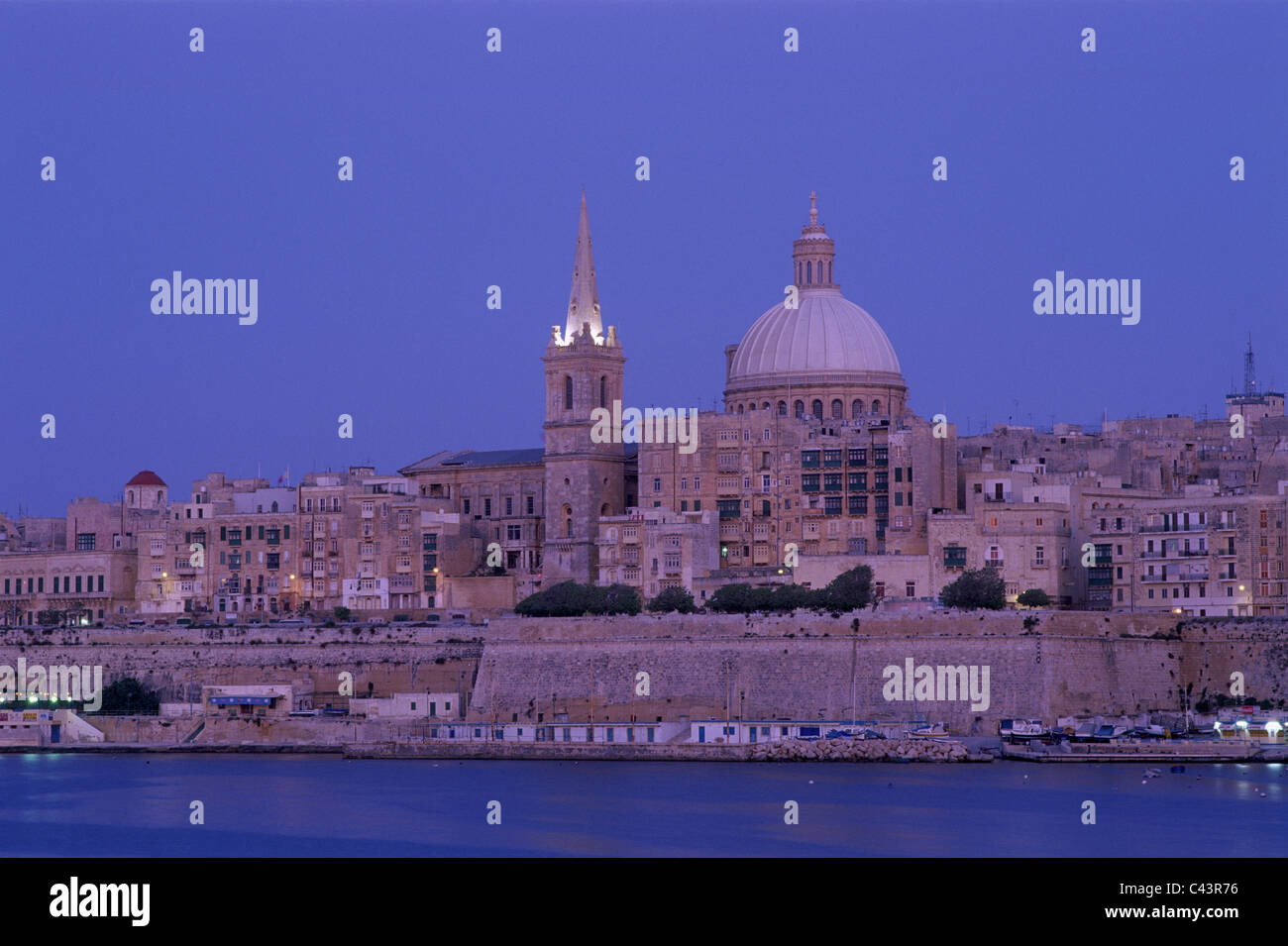 City, Dusk, Heritage, Holiday, Landmark, Malta, Skyline, Tourism ...