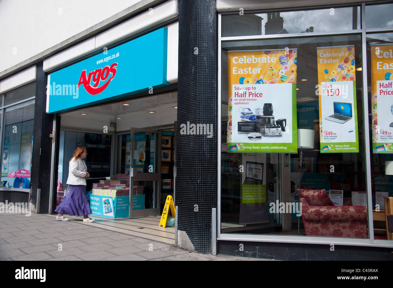 A woman entering an Argos store in the Newborough area of Scarborough ...