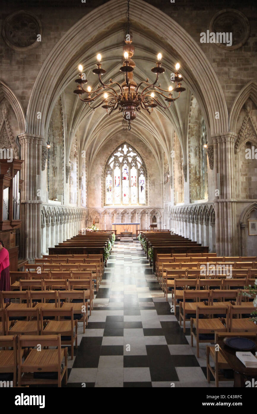 St Albans Cathedral interior Stock Photo - Alamy