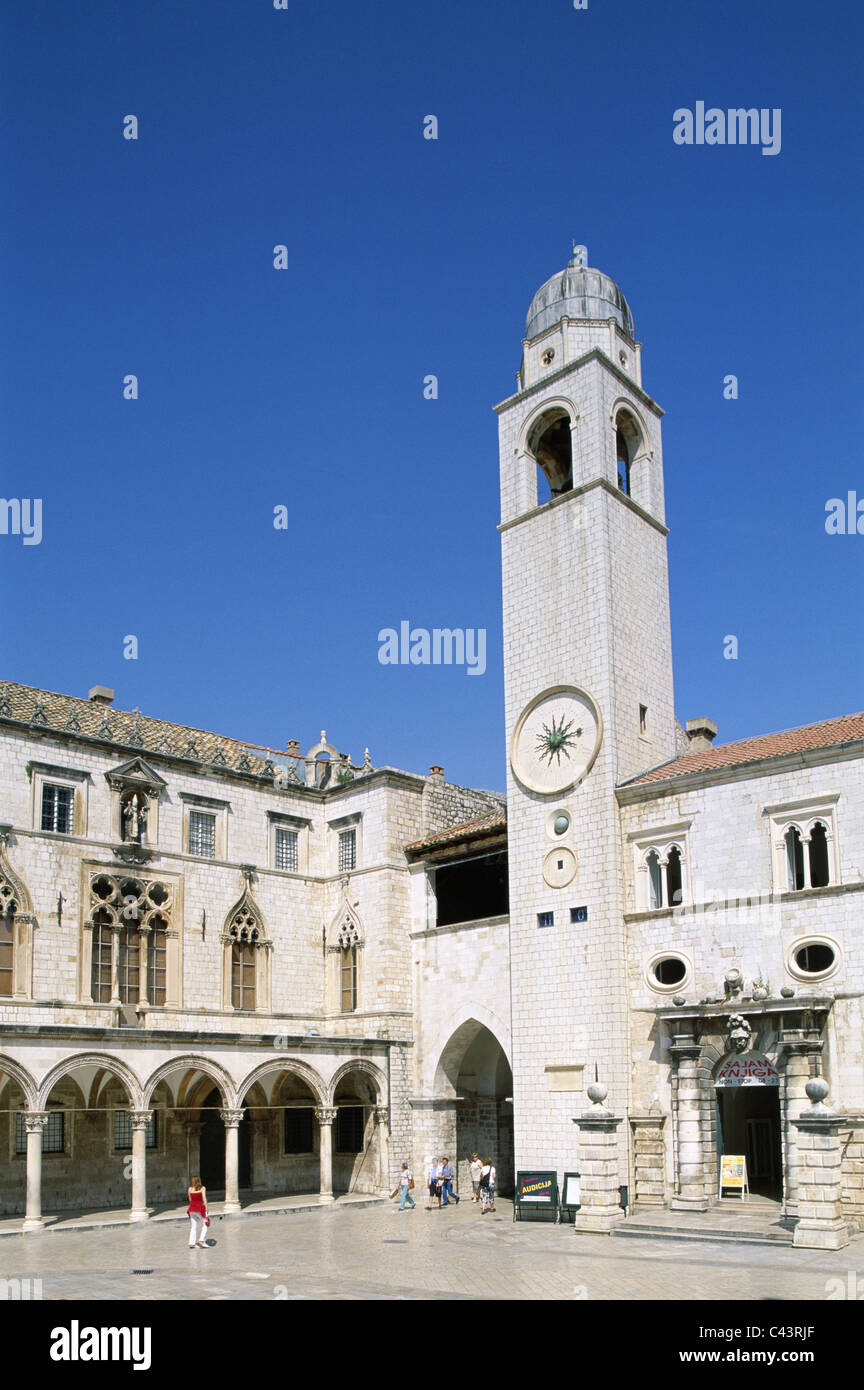 Bell tower, City, Coast, Croatia, Europe, Dalmatian, Dubrovnik ...
