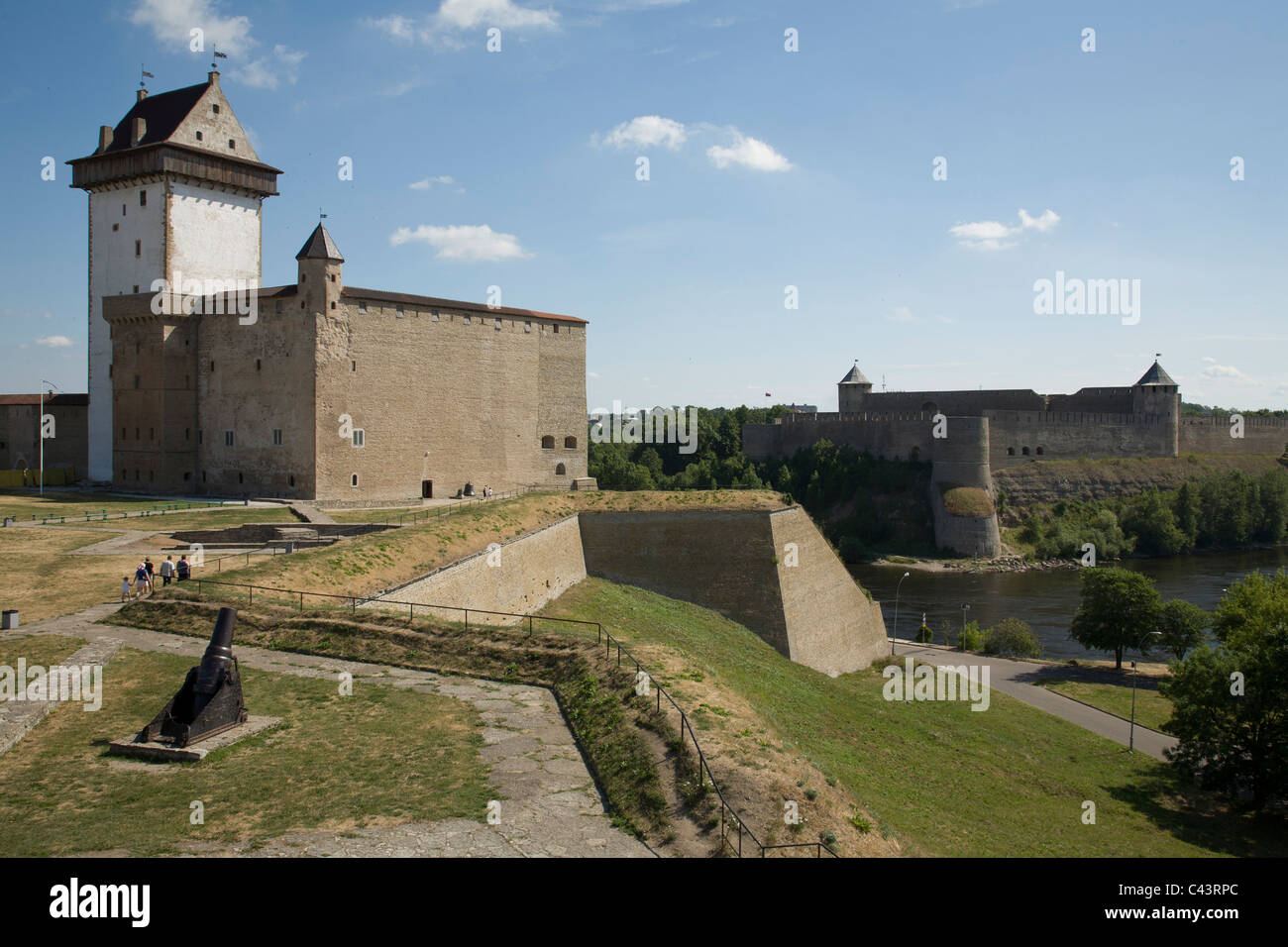 Baltic States, castle, Estonia, Europe, fortress, Hermannsfeste, Narva ...