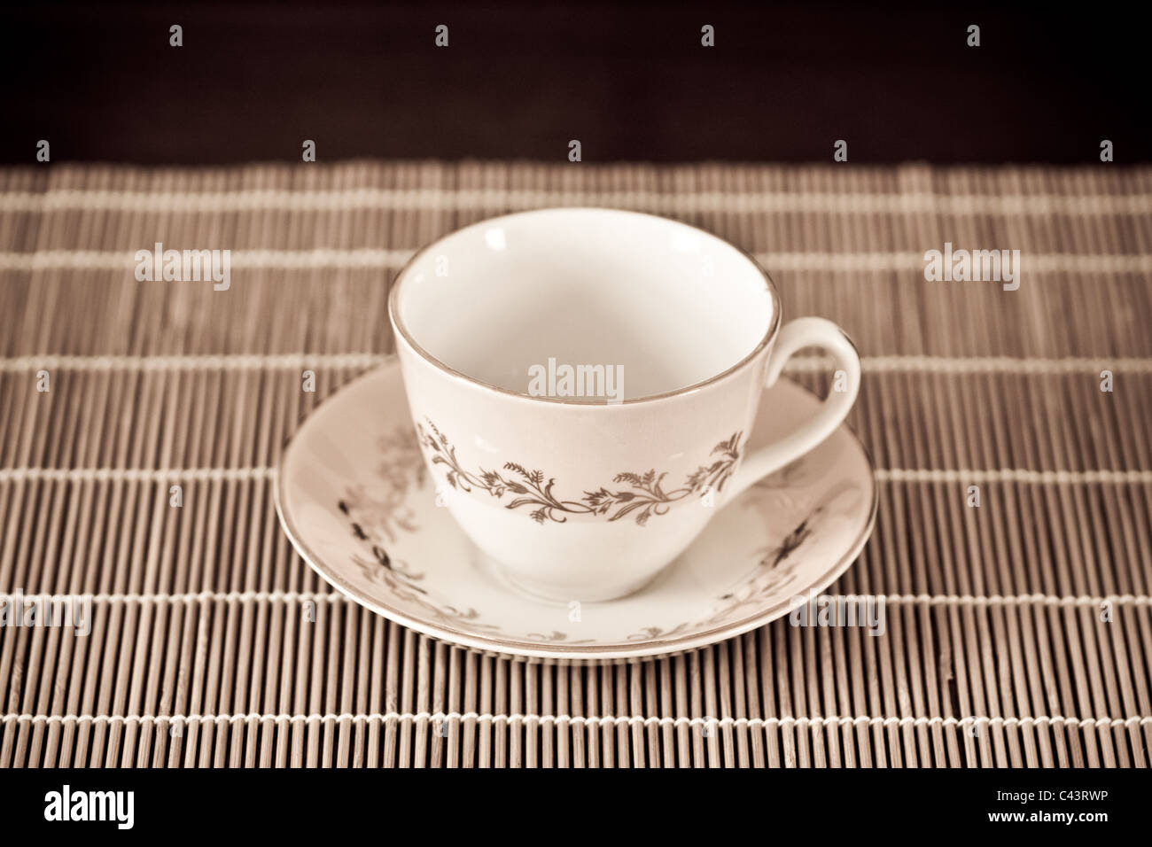 Still life image of an antique tea cup Stock Photo - Alamy