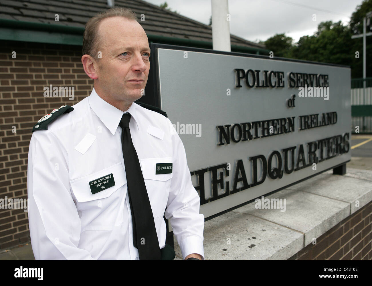 The chief constable of the northern ireland police service hi-res stock ...