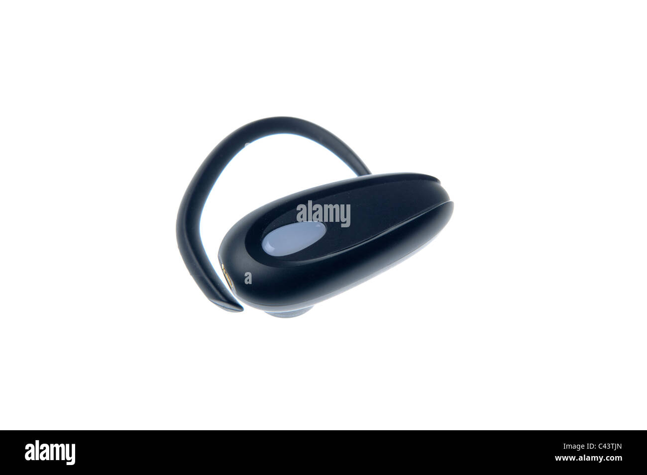 Bluetooth headset cut out isolated on white background Stock Photo - Alamy