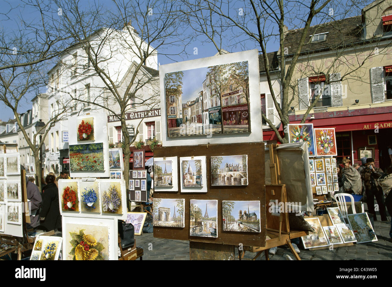 Artists, Artwork, For, France, Europe, Holiday, Landmark, Montmartre ...