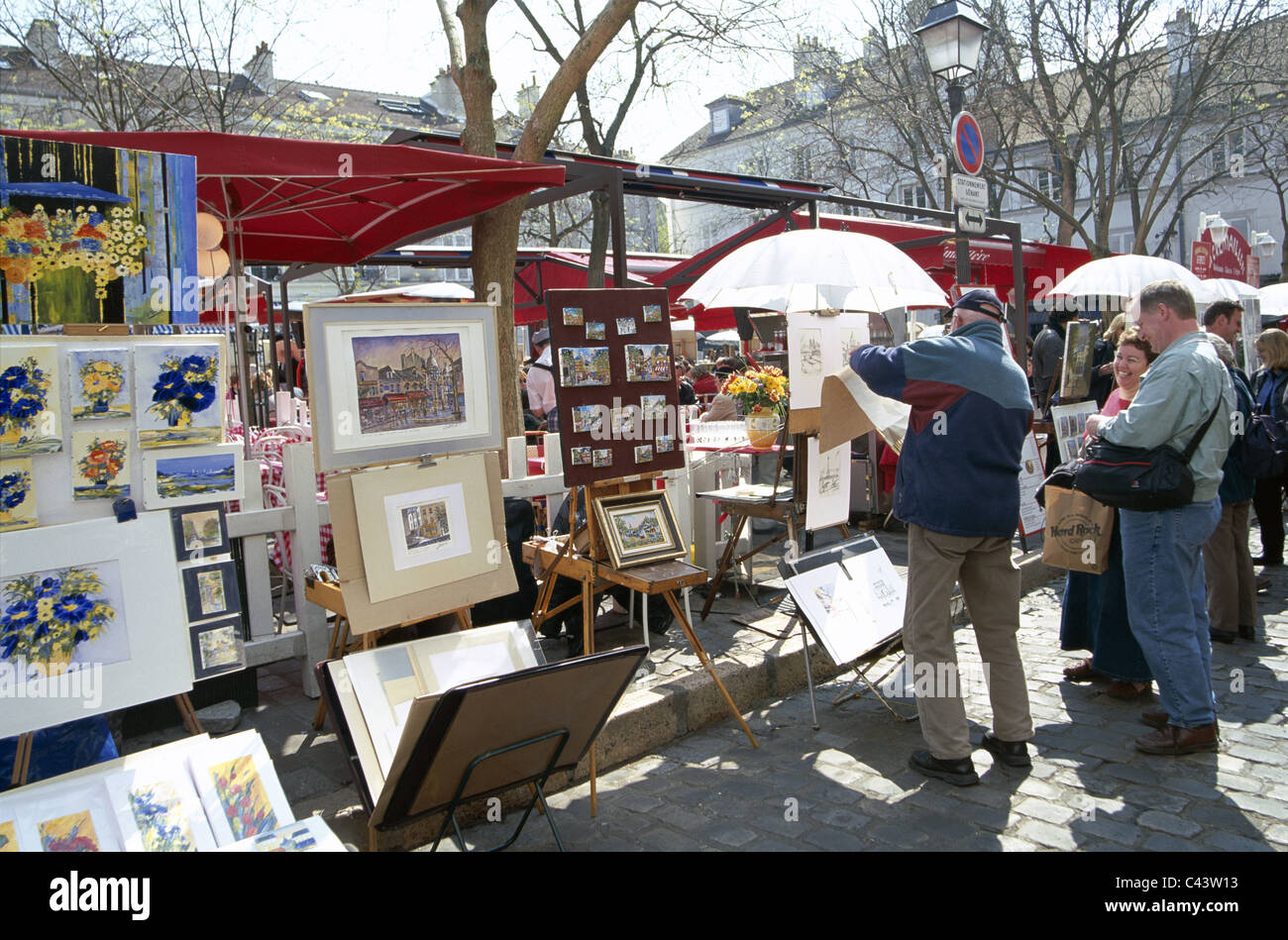 Artists, Artwork, For, France, Europe, Holiday, Landmark, Montmartre ...
