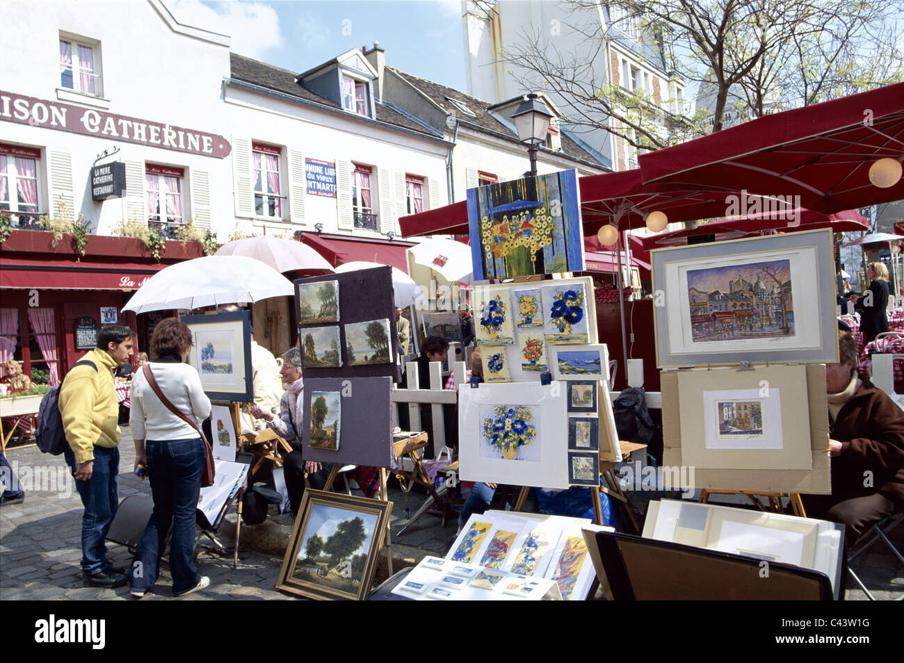 Artists, Artwork, For, France, Europe, Holiday, Landmark, Montmartre ...